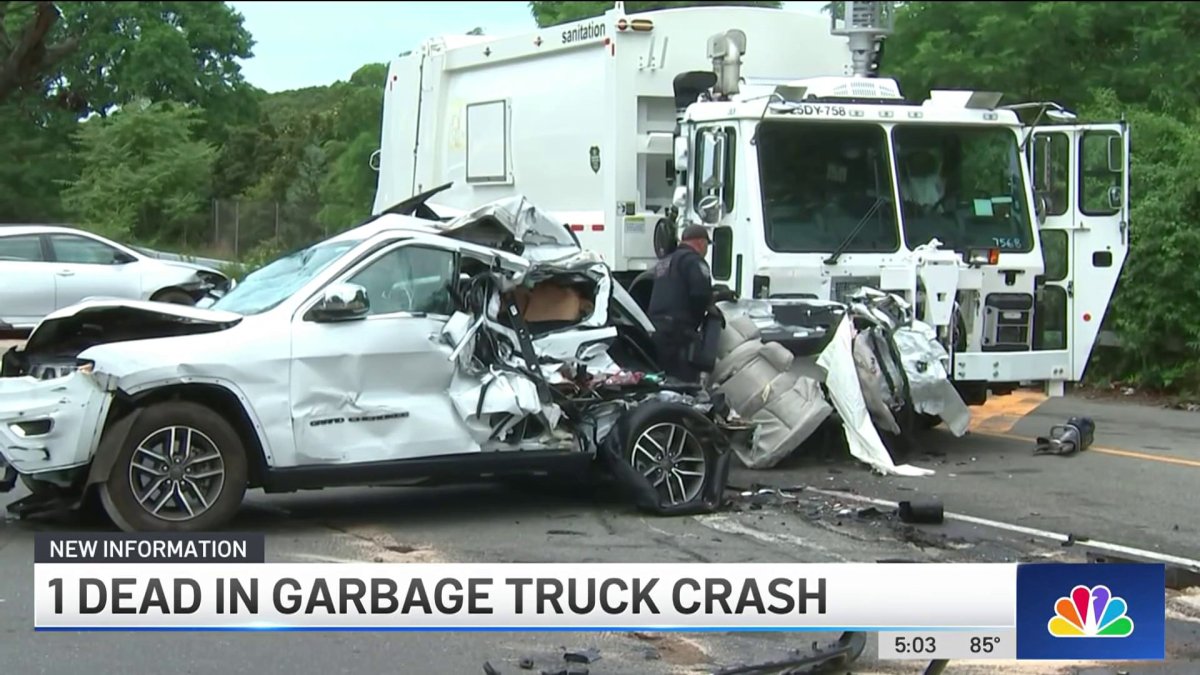 One dead in Long Island garbage truck crash – NBC New York