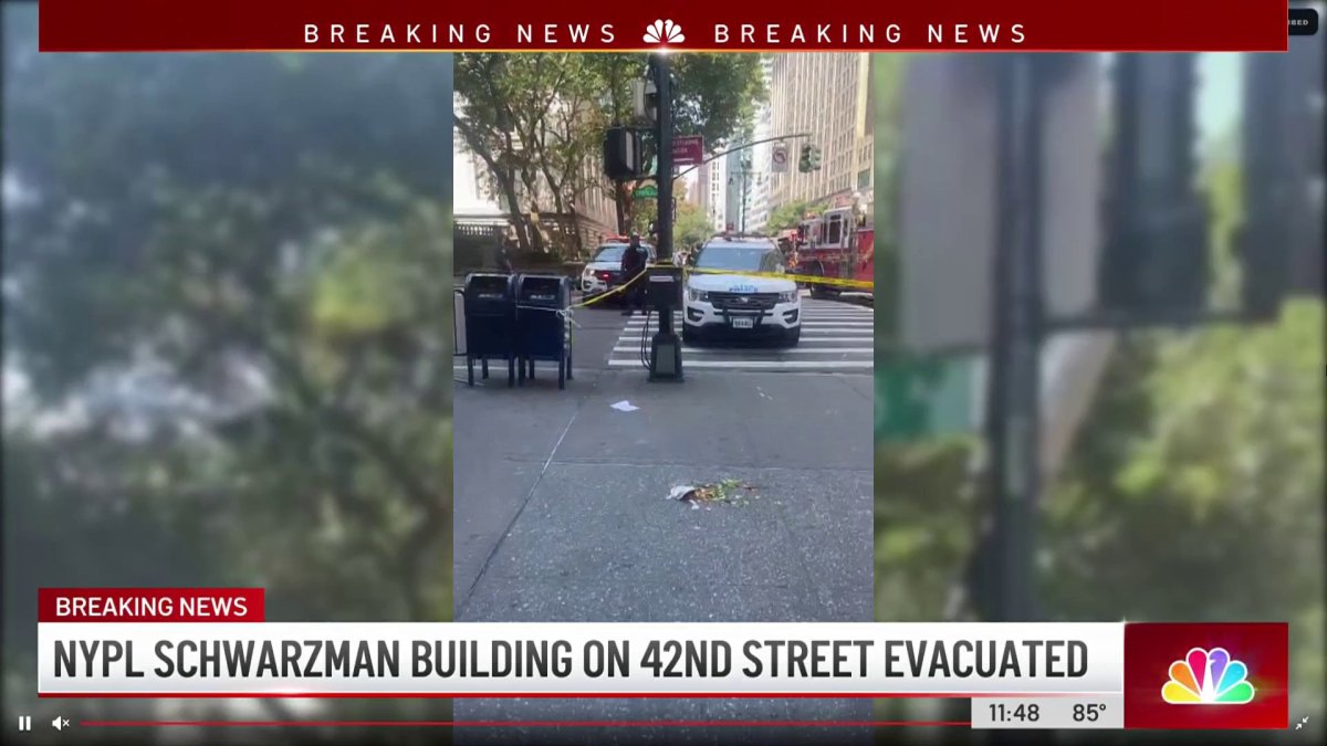 NYPL building on 42nd evacuated after fire and suspicious package – NBC ...