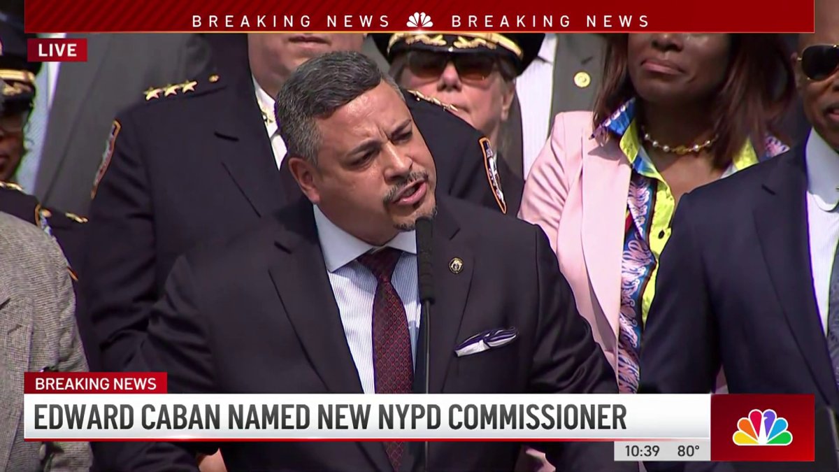 Edward Caban addresses city as new NYPD commissioner – NBC New York