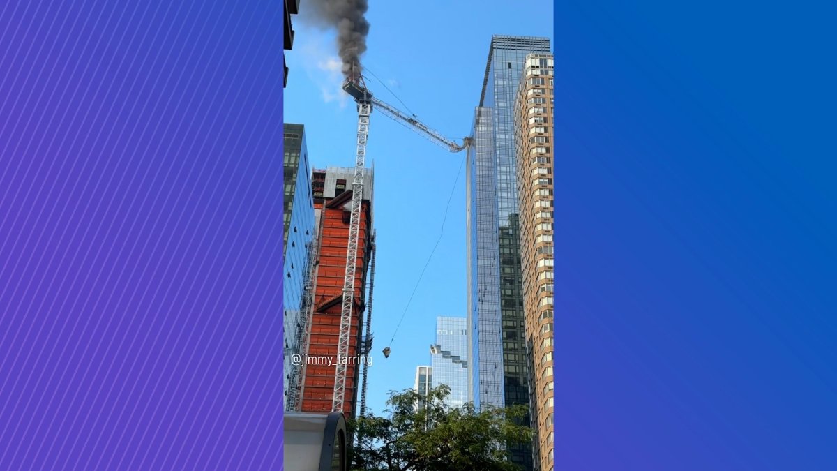 WATCH: The moment a crane collapses in New York City – NBC New York