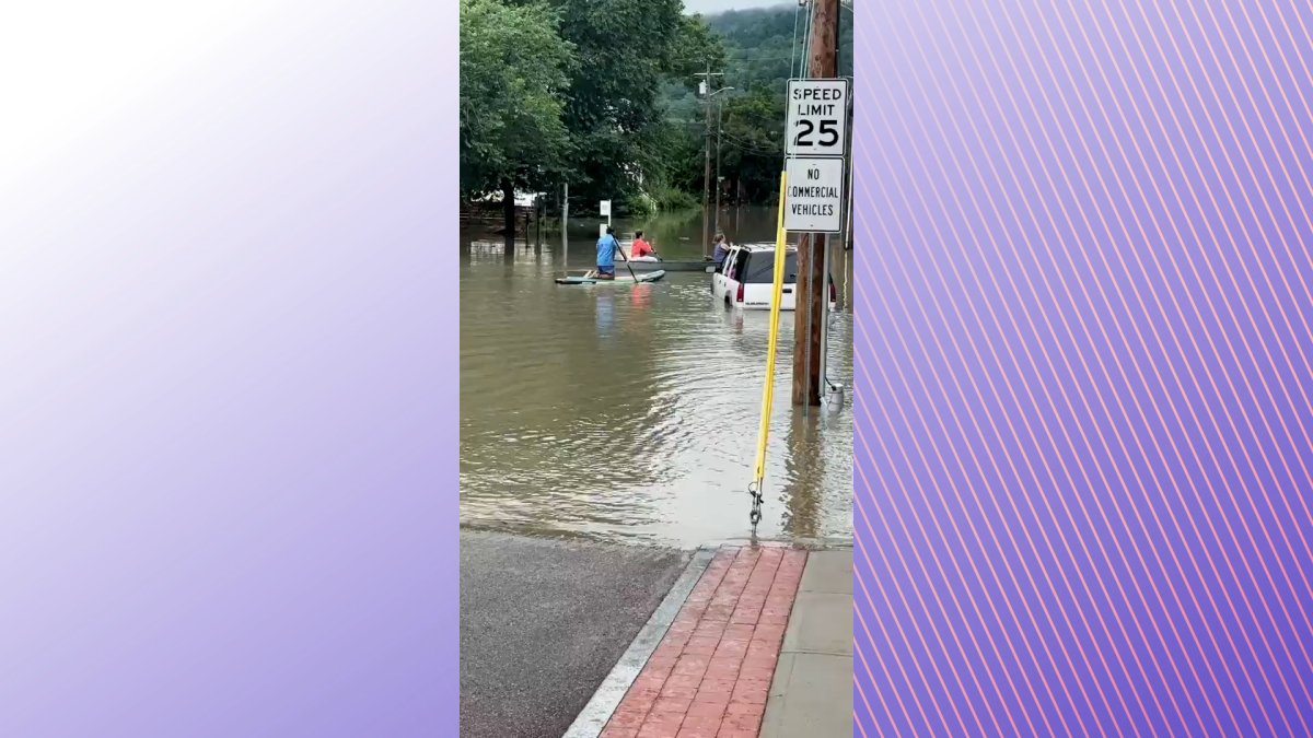 Watch: Residents use kayaks to get around during Vermont floods – NBC ...