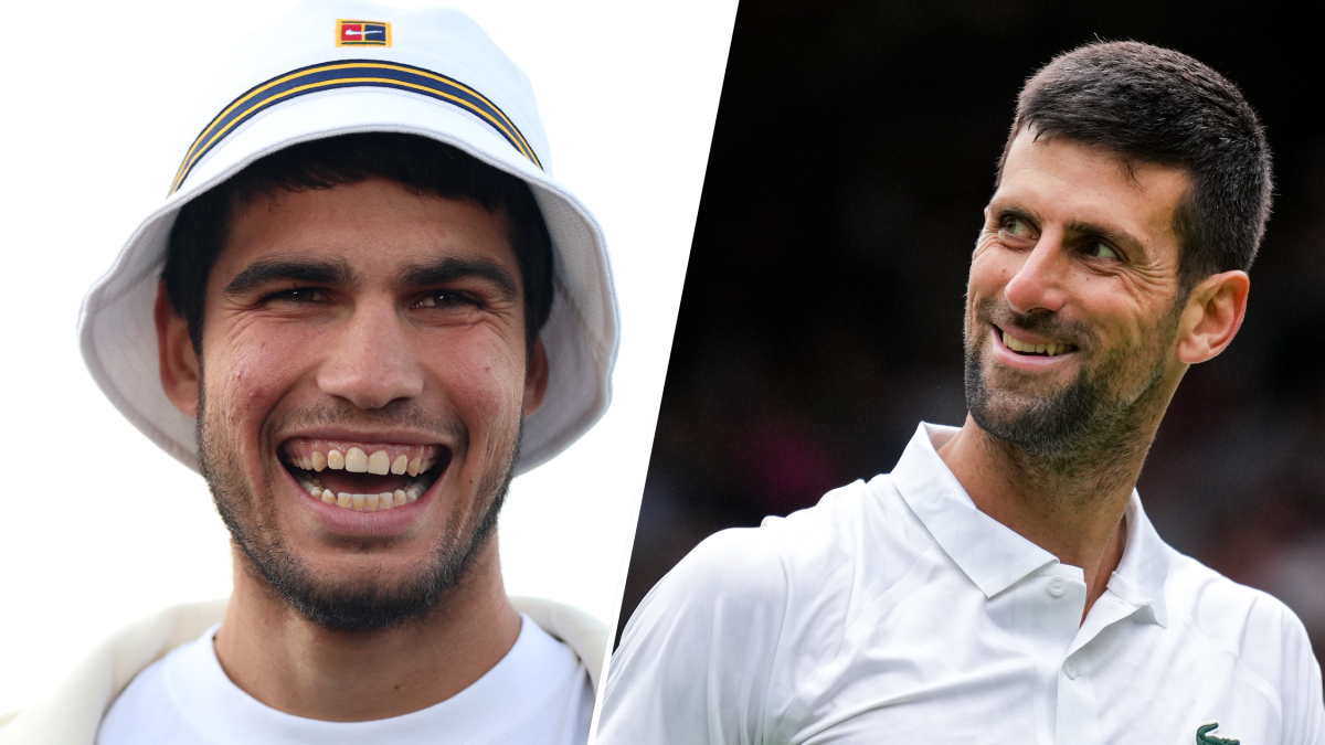 Carlos Alcaraz’s dad caught filming Novak Djokovic during practice at ...