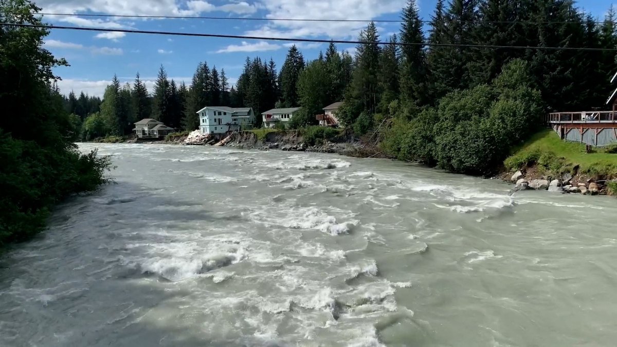 Glacial break causing major flooding in Alaska – NBC New York