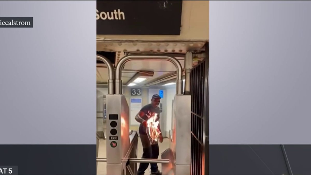 NYPD: Man throws burning newspapers at subway riders – NBC New York