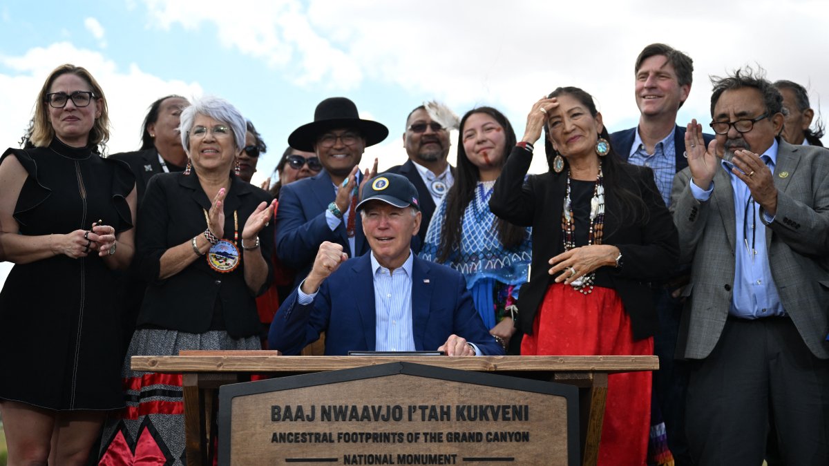 Biden announces historic Grand Canyon monument designation – NBC New York