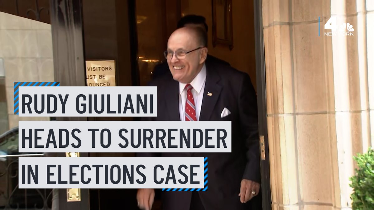 Giuliani says he will plead not guilty ahead of his surrender in ...