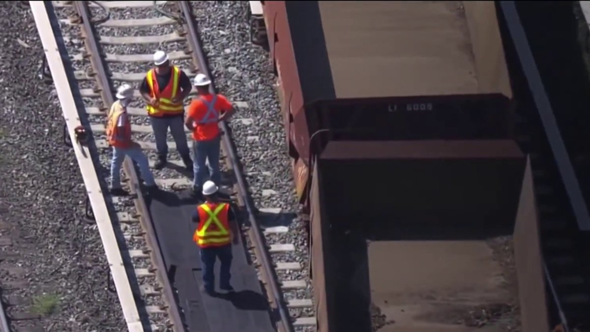 LIRR restores service after work train derailment – NBC New York