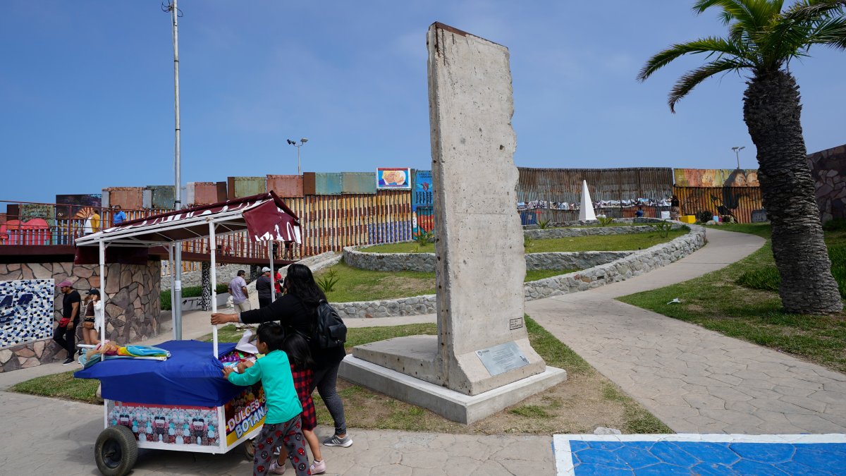 Mexico installs Berlin Wall fragment near US border as Biden adds ...