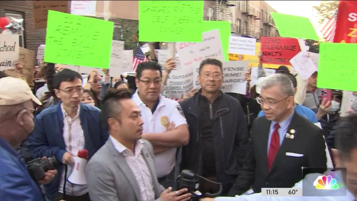 Hundreds of Brooklyn parents protest bullying after school yard fight ...