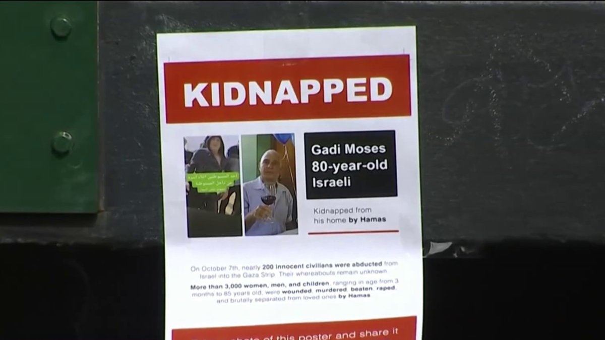 Israeli artists share purpose behind ‘kidnapped’ poster project – NBC ...