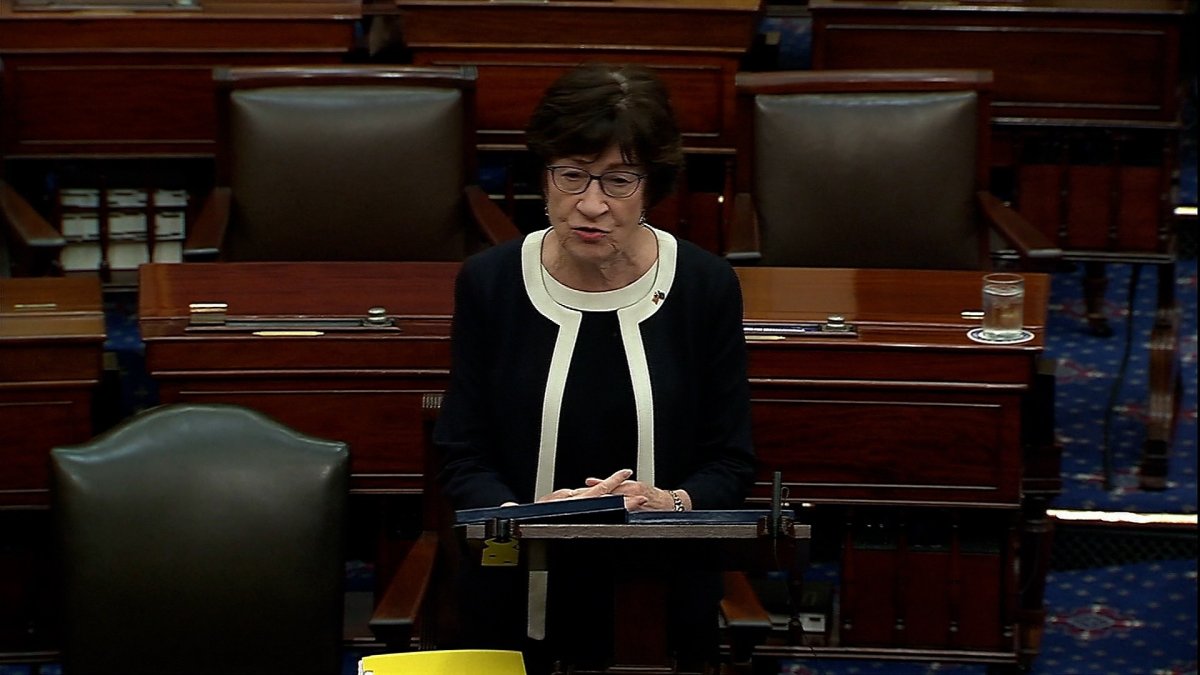 Sen. Collins: ‘Our hearts are so heavy today’ – NBC New York