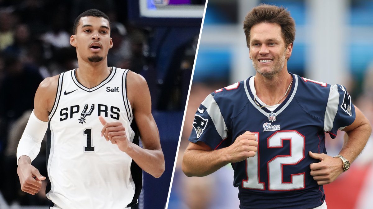 Tom Brady and Victor Wembanyama meet, take photo together – NBC New York