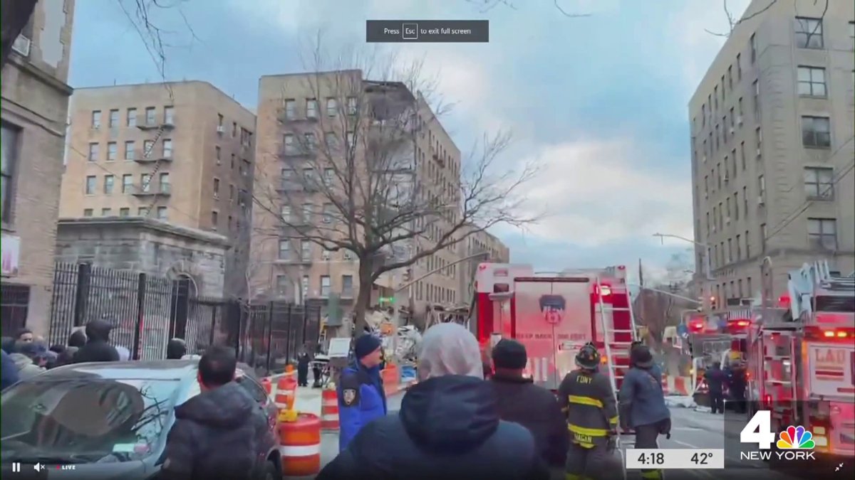 First responders rush to partial building collapse in the Bronx – NBC ...