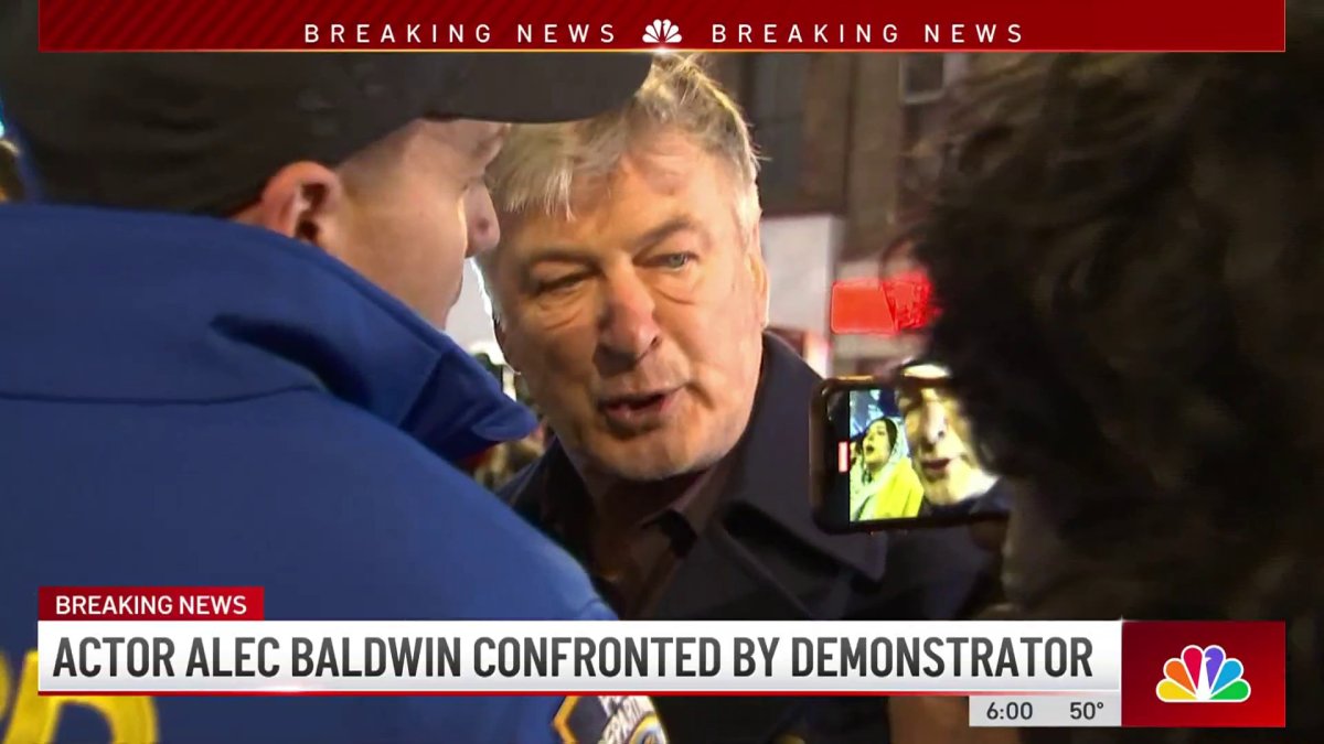 Actor Alec Baldwin gets into heated argument with demonstrator at pro ...