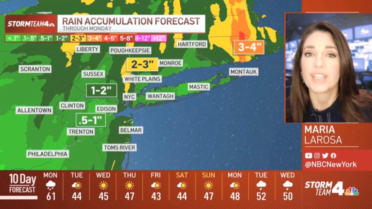 Latest Forecast From Storm Team 4 – NBC New York