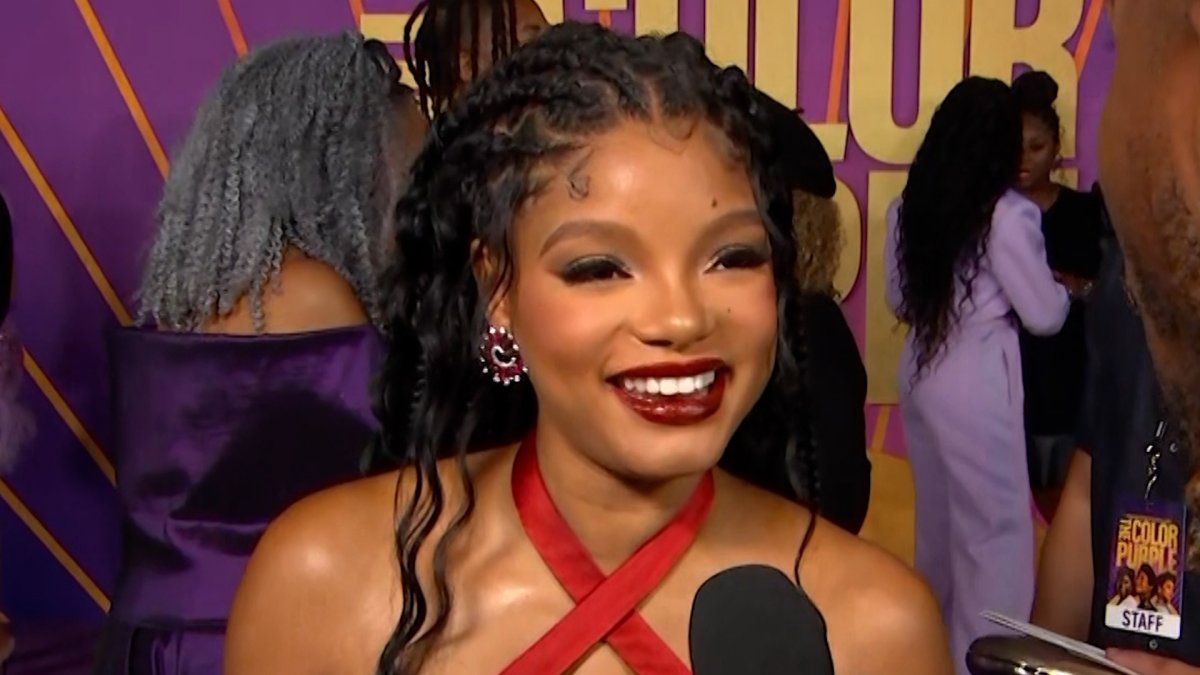 Halle Bailey recalls crying during Fantasia Barrino’s ‘The Color Purple ...