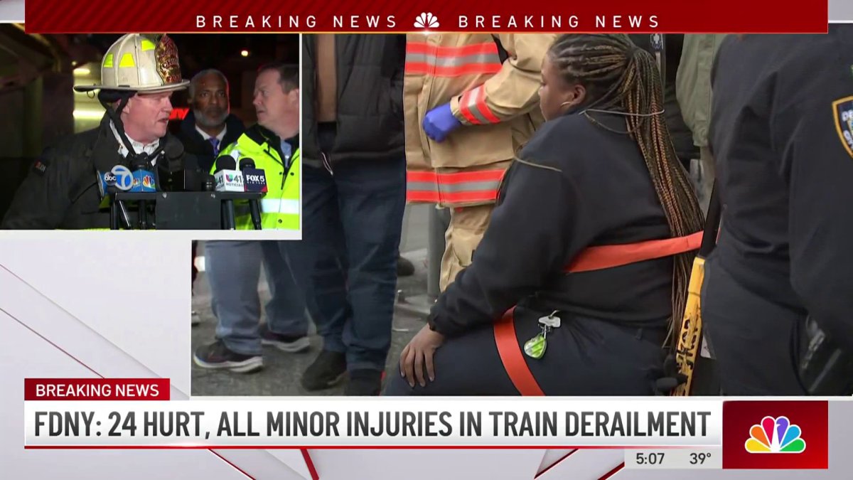 Upper West Side subway derailment leaves 24 people with minor injuries: FDNY – NBC New York