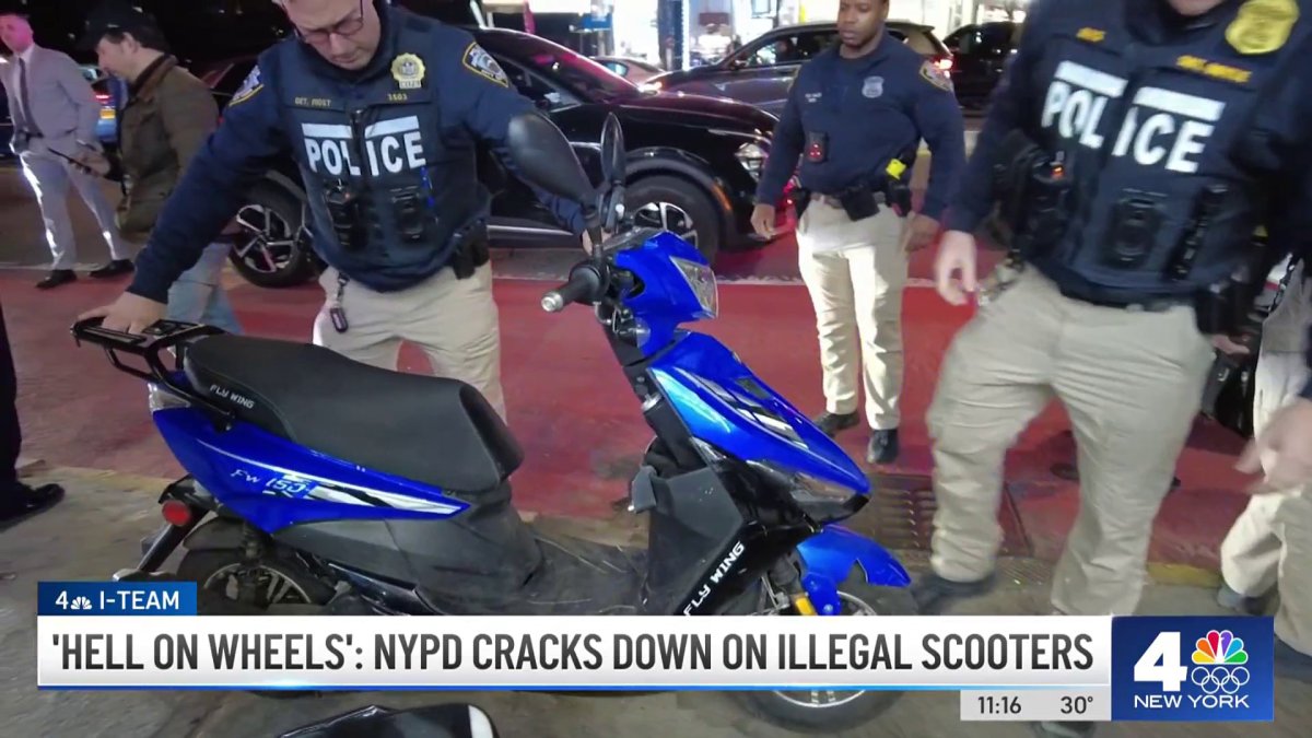 ‘Hell on wheels’: NYPD cracks down on illegal scooters – NBC New York