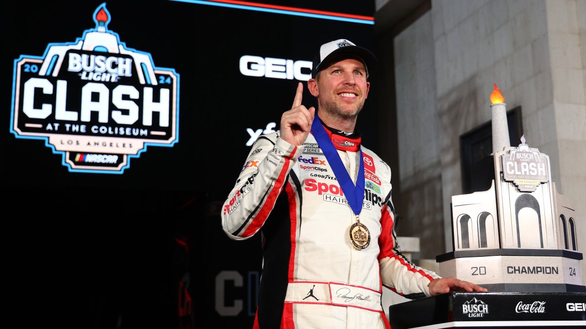 Denny Hamlin wins NASCAR exhibition Clash at the Coliseum – NBC New York