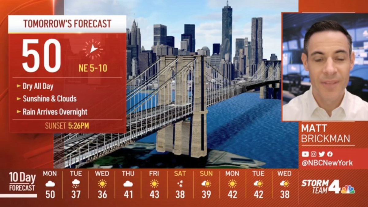 Latest Forecast From Storm Team 4 – NBC New York