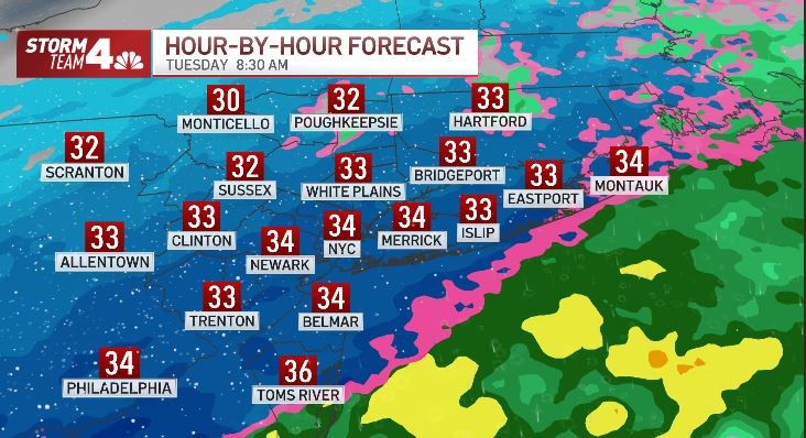 Hour-by-hour forecast: timing out Tuesday’s storm for the tri-state ...