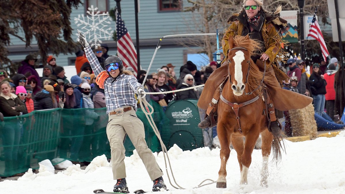 What is Skijoring? The winter sport that blends rodeo and skiing – NBC ...