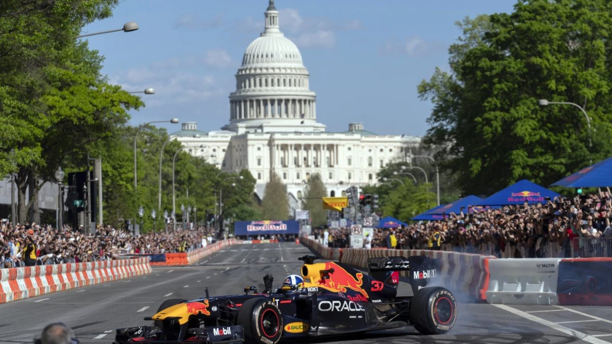 Red Bull Formula 1 team turns Washington’s iconic Pennsylvania Ave into ...