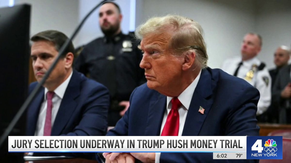 Jury selection underway in Donald Trump hush money trial – NBC New York