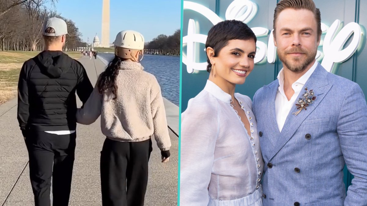 Hayley Erbert’s red carpet return with Derek Hough amid skull surgery ...