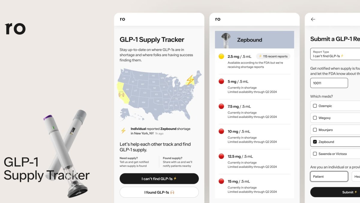 Telehealth company Ro launches GLP-1 supply tracker to help patients ...