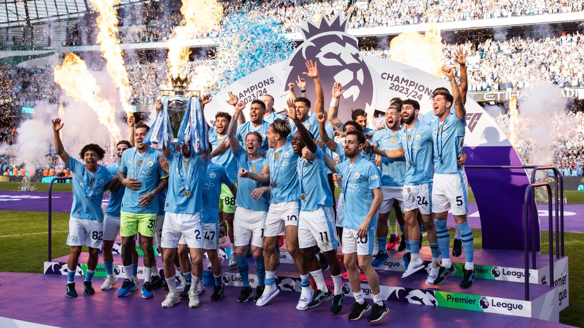 Man City wins record fourth-straight Premier League title – NBC New York