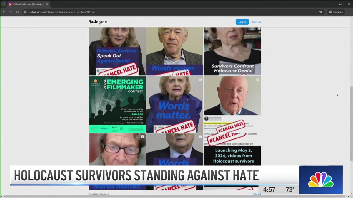 Holocaust survivors standing against hate – NBC New York
