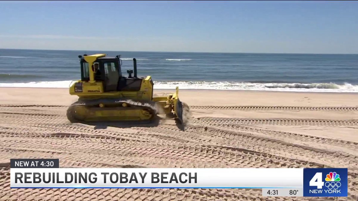 Rebuilding Tobay Beach on Long Island ahead of summer peak – NBC New York