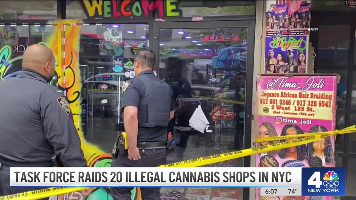 Task force raids 20 illegal cannabis shops in NYC – NBC New York
