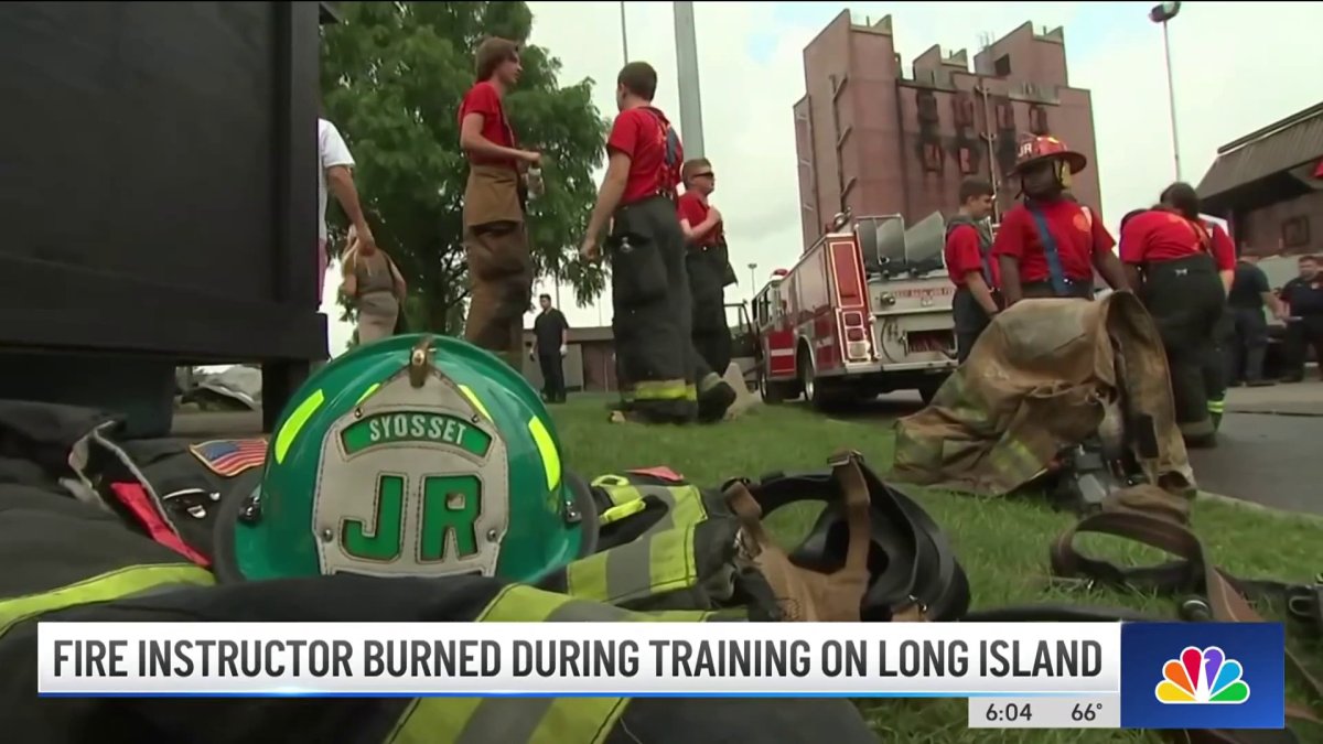 Fire instructor burned during training on Long Island – NBC New York