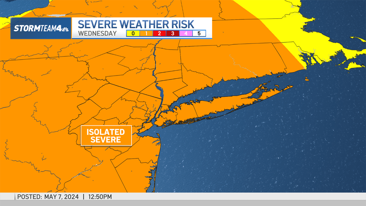 NYC weather: Rain, thunderstorms expected today – NBC New York