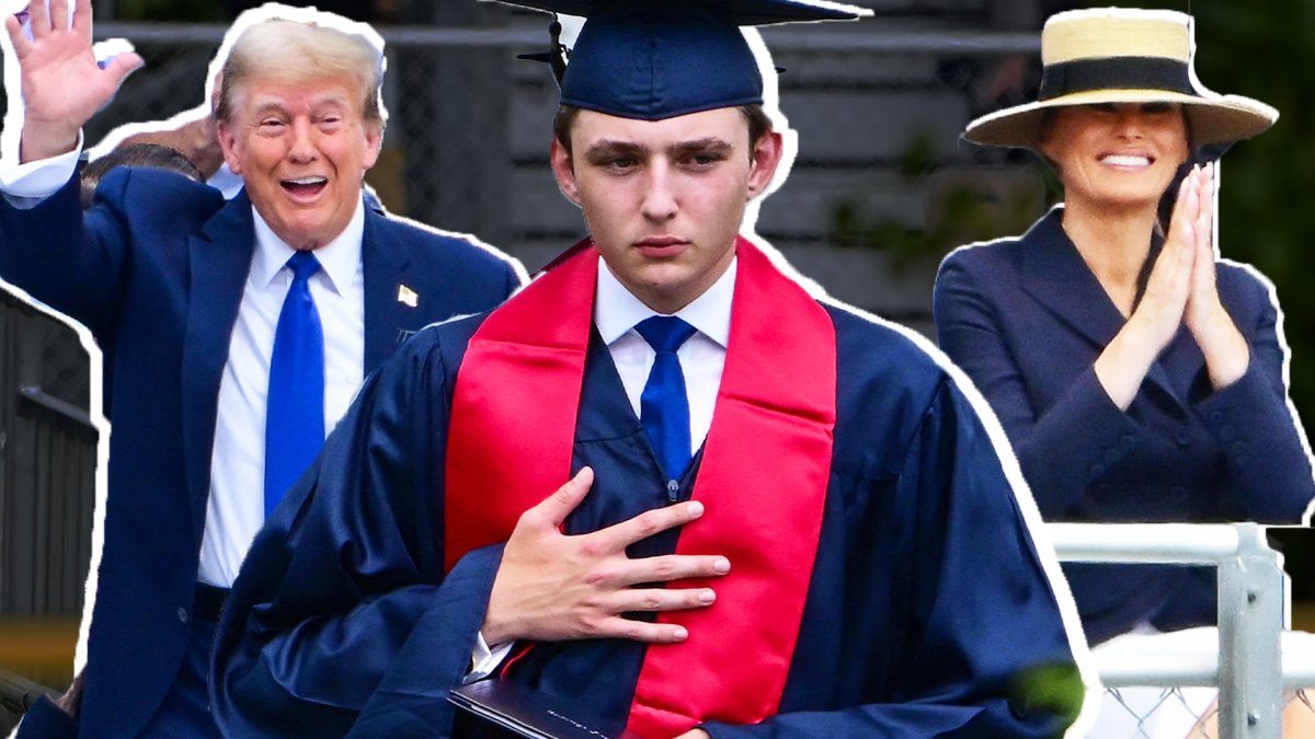 Barron Trump towers over everyone at High School graduation – NBC New York