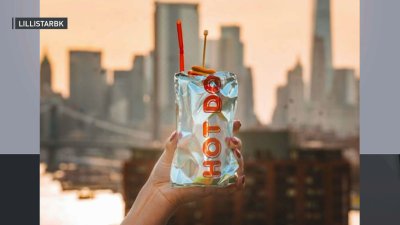 Hot dog cocktail at Brooklyn rooftop bar LilliStar – NBC New York