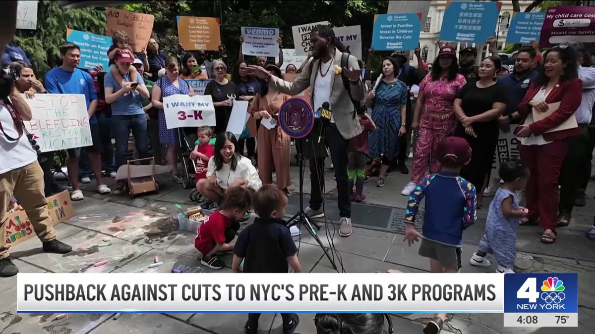Pushback against cuts to NYC’s pre-K and 3K programs – NBC New York