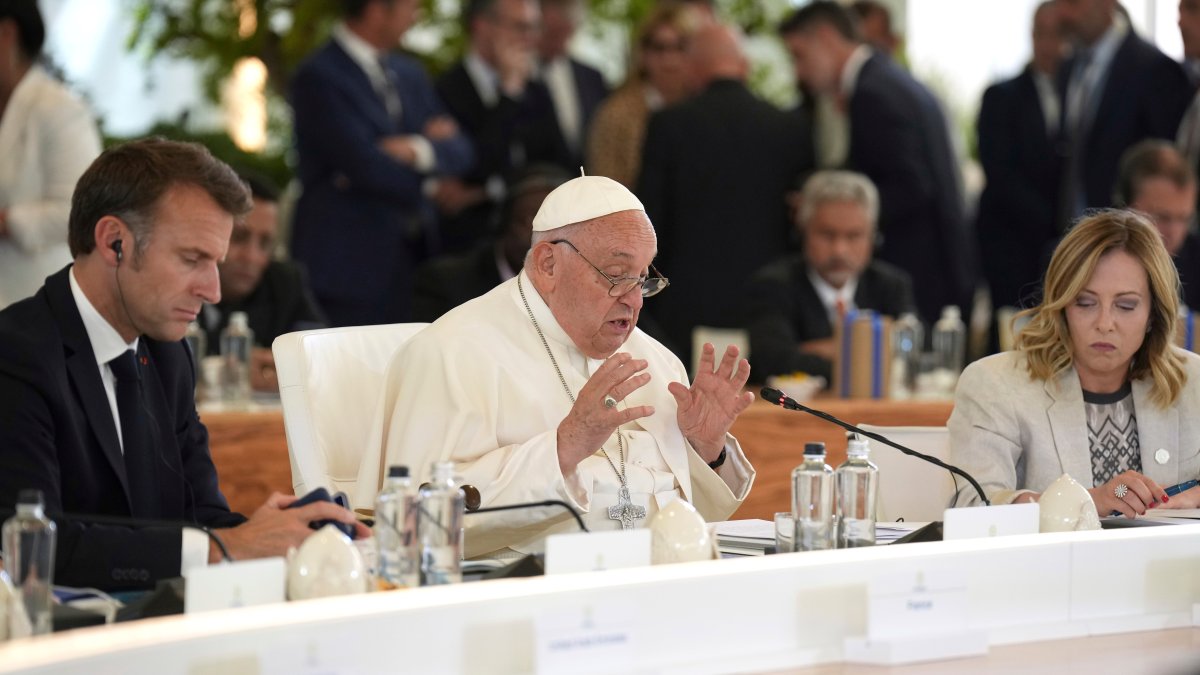 Pope Francis Becomes First Pontiff To Address A G7 Summit Raises Alarm