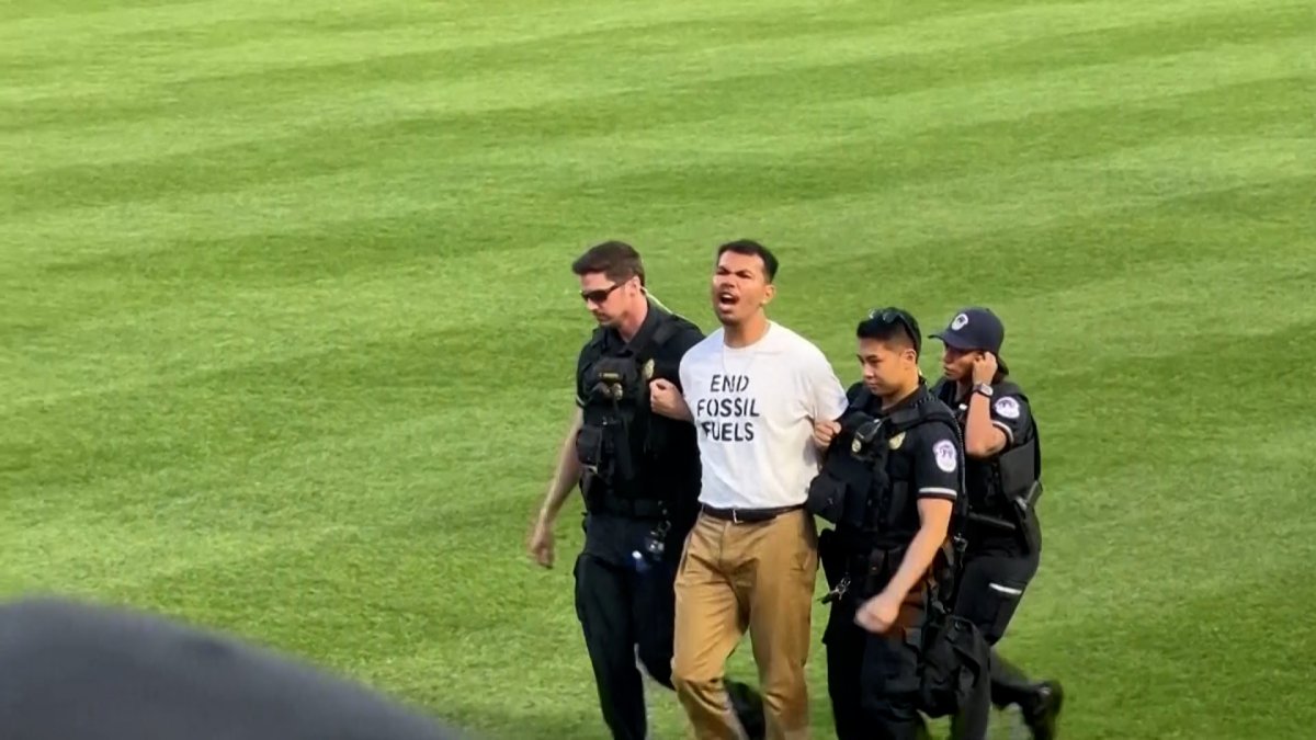 Climate activists stormed field at Congressional Baseball Game – NBC ...
