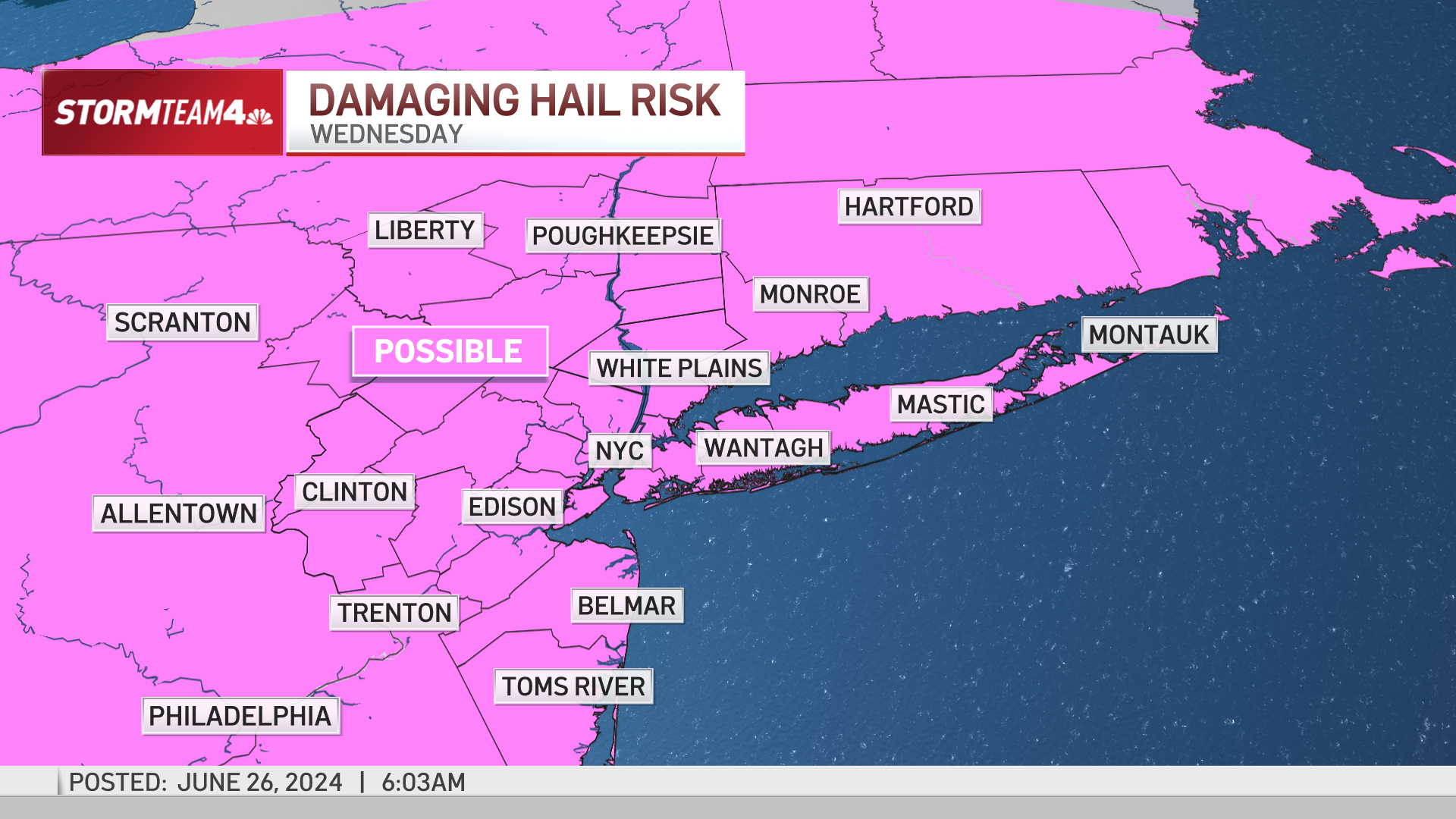 NYC weather: Tornadoes possible amid severe thunderstorms tonight – NBC ...