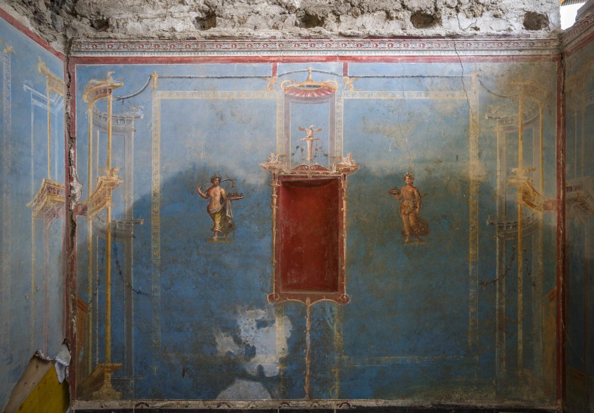 Archeologists uncover rare, expensive blue shrine in Pompeii – NBC New York