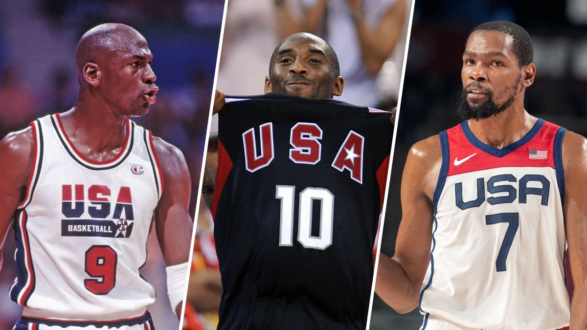 Team USA basketball jerseys throughout Olympic history – NBC New York