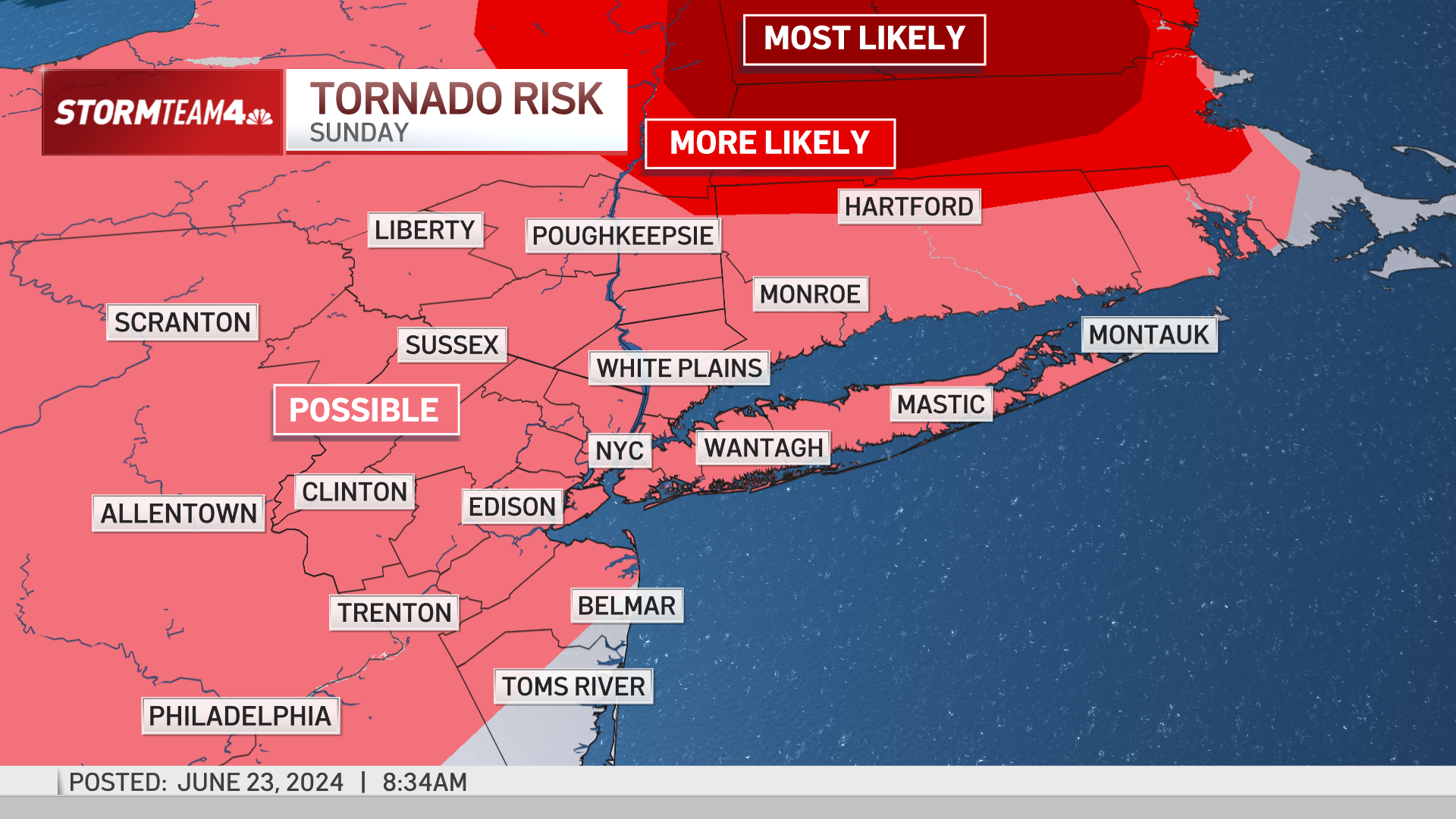 Severe thunderstorms expected in NYC weather – NBC New York