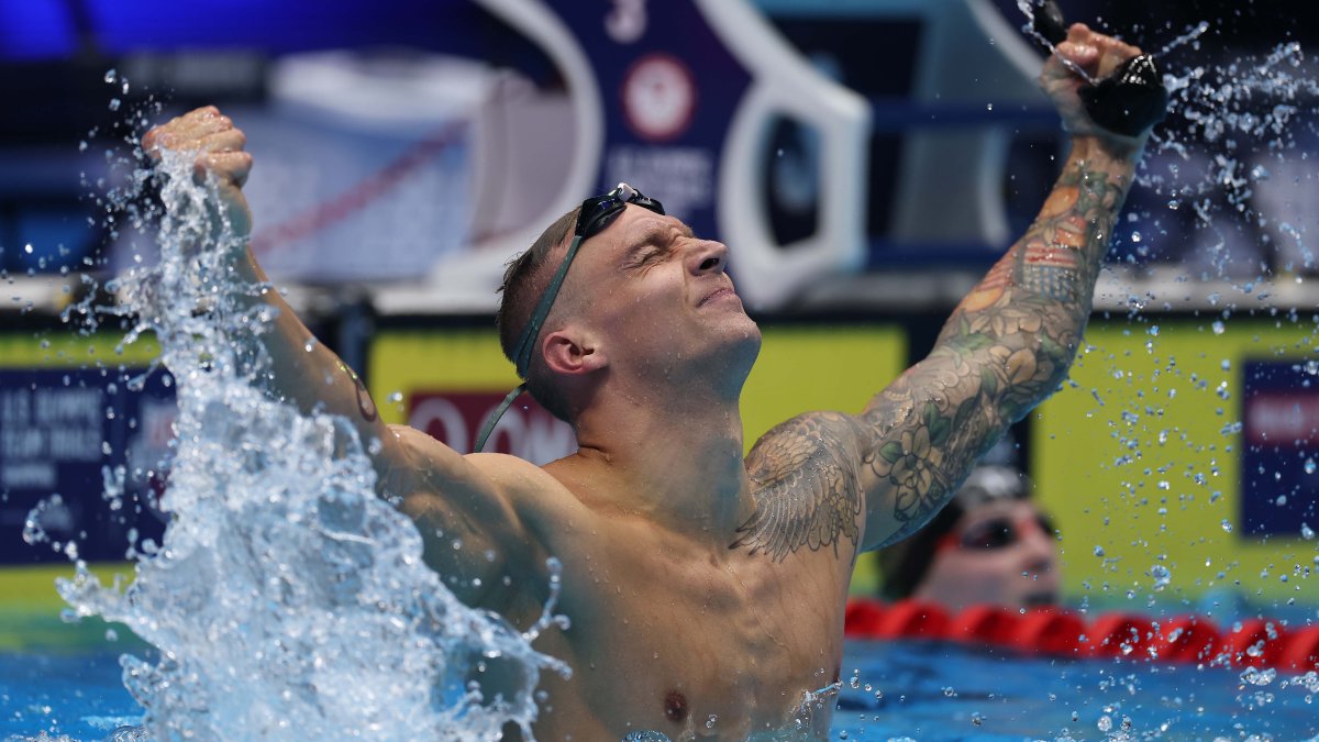 Swimming star Caeleb Dressel height, age, more for 2024 Olympics – NBC ...
