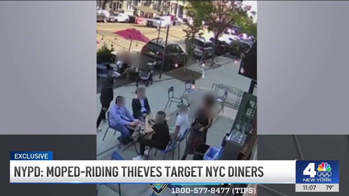 NYPD: Moped-riding thieves target NYC diners – NBC New York