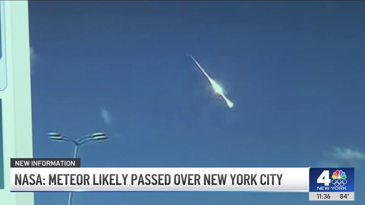 Meteor passed over New York City: NASA – NBC New York
