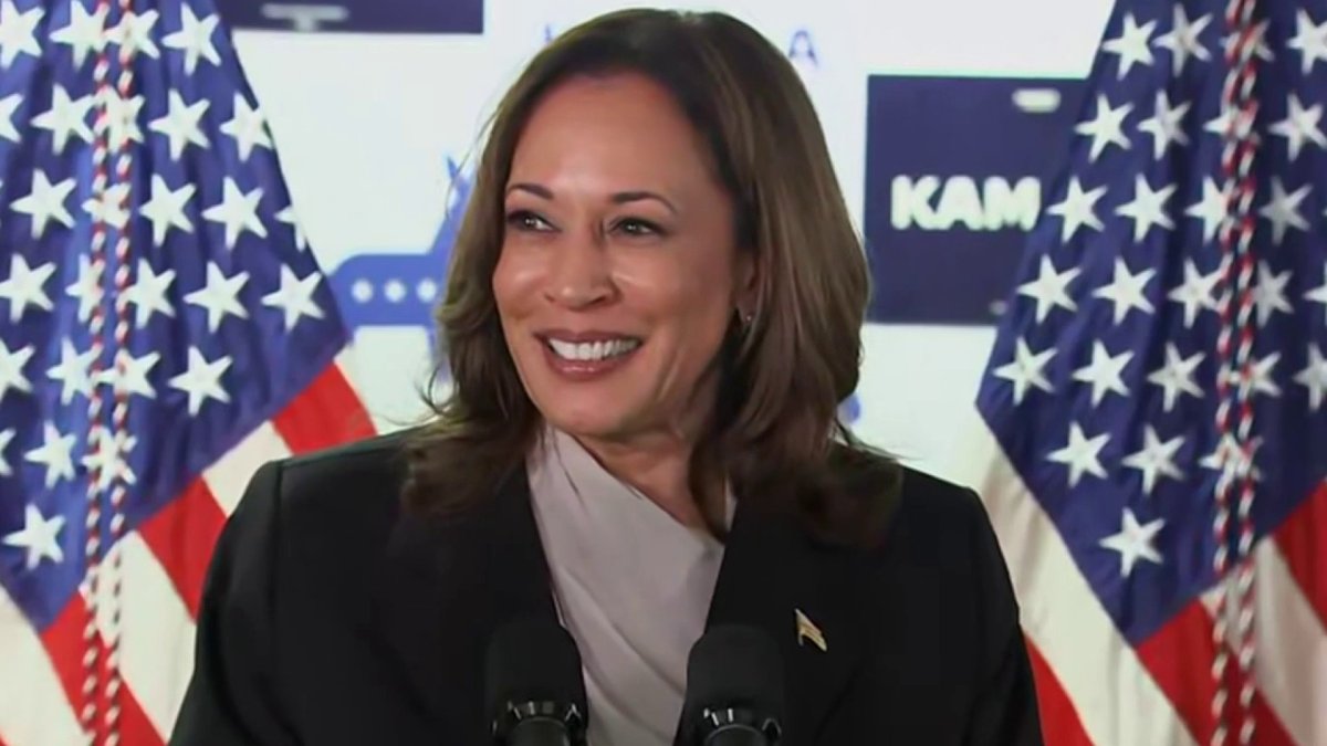 Vice President Kamala Harris visits campaign staffers after Biden drops ...
