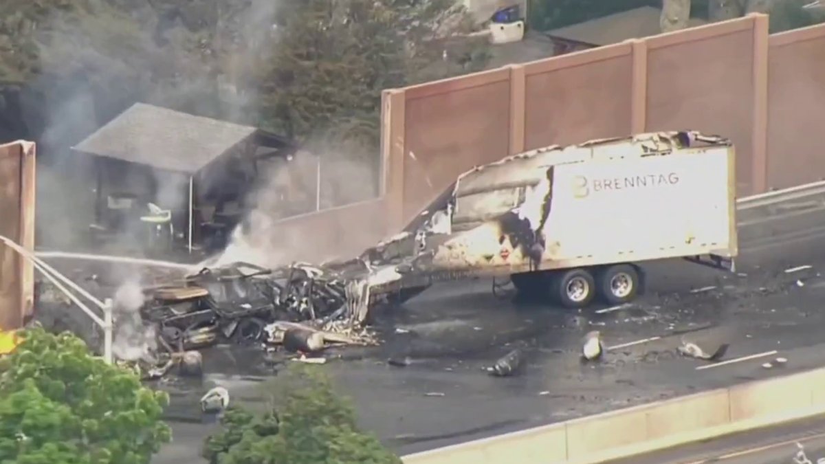 Truck Driver Idd In Fiery Route 3 Crash Nbc New York